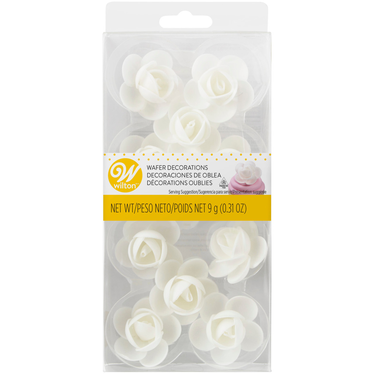 Wilton White Edible Rose - GameXpress