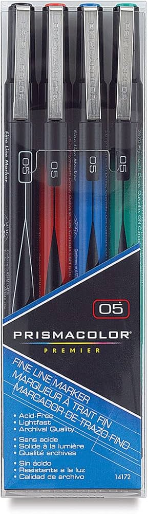 Fine Line Marker Set Colors Colors - GameXpress